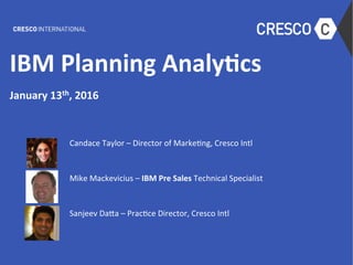 Benefits of IBM Planning Analytics | PDF