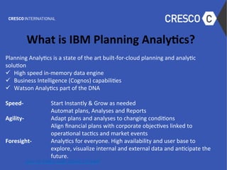 Benefits of IBM Planning Analytics | PDF