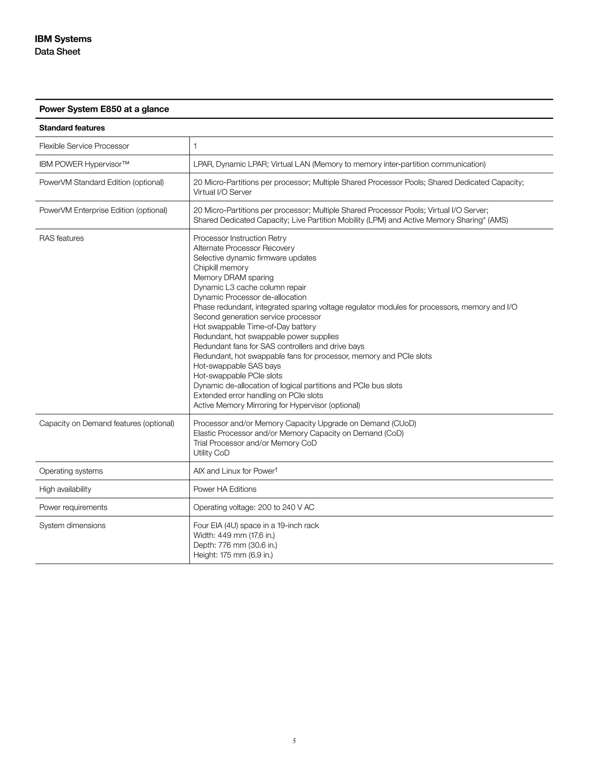 Ibm Power System E850 pod03108 usen | PDF