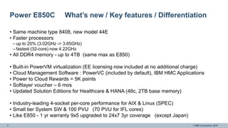 IBM Power Systems E850C and S824 | PPTX