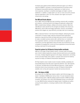Ibm Power Systems with Aix for Oracle’s JD Edwards | PDF