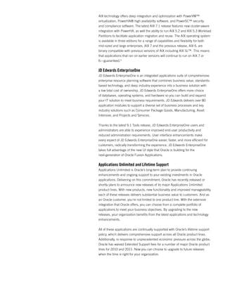 Ibm Power Systems with Aix for Oracle’s JD Edwards | PDF | Cloud ...