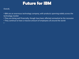 IBM presentation | PPTX