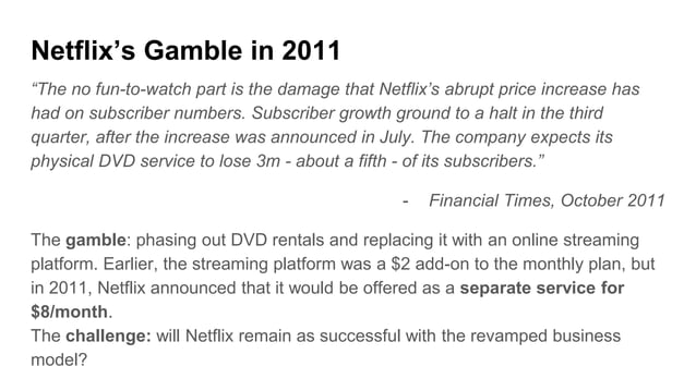 Netflix - Case Study | PPTX | Home Entertainment Systems | Consumer Electronics