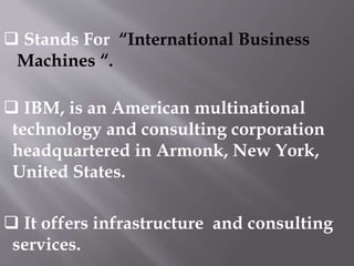 Ibm presentation from accord business school student | PPT