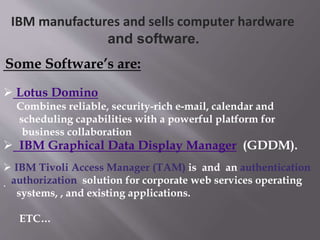 Ibm presentation from accord business school student | PPTX