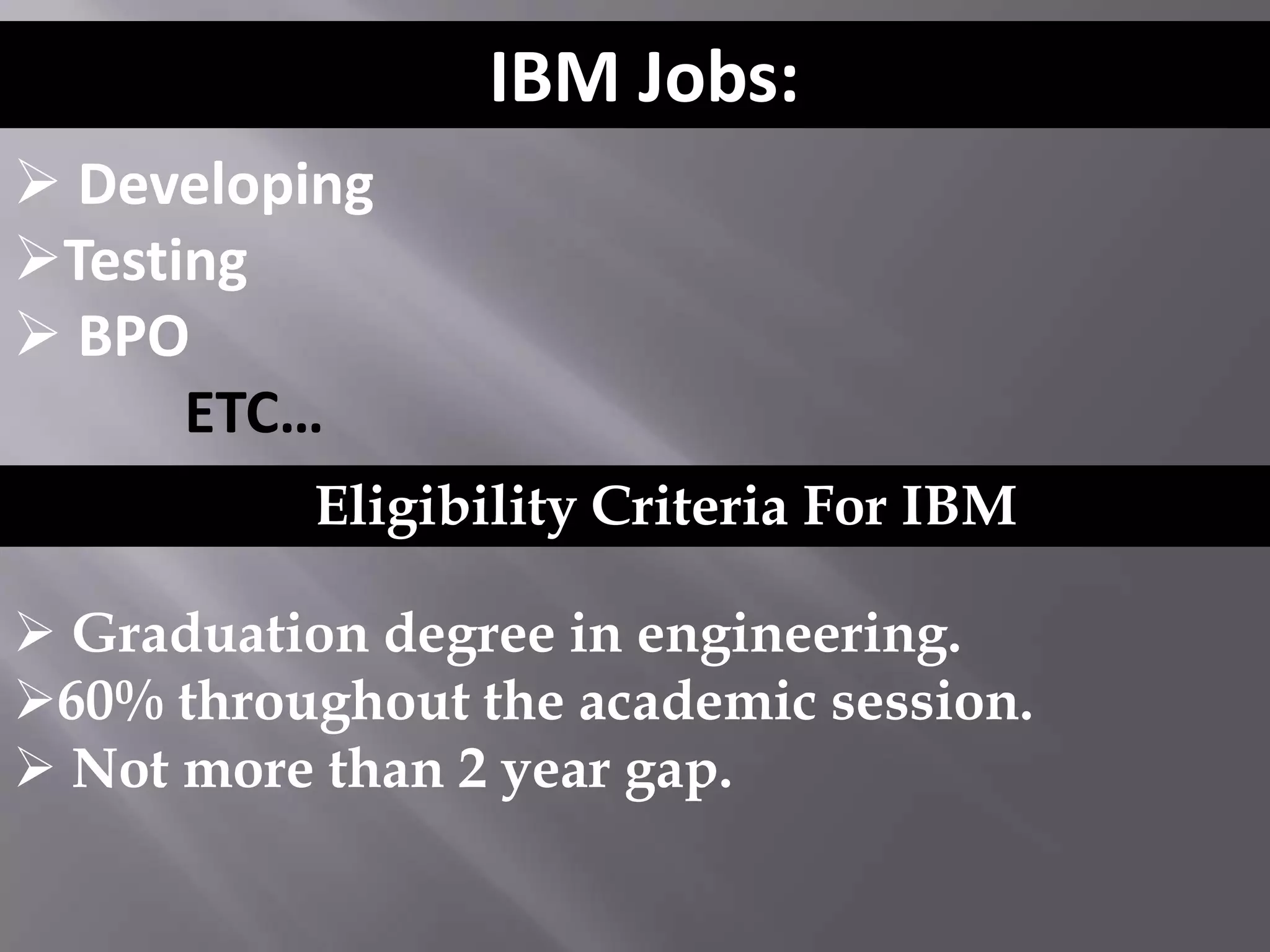 Ibm presentation ppt | PPTX