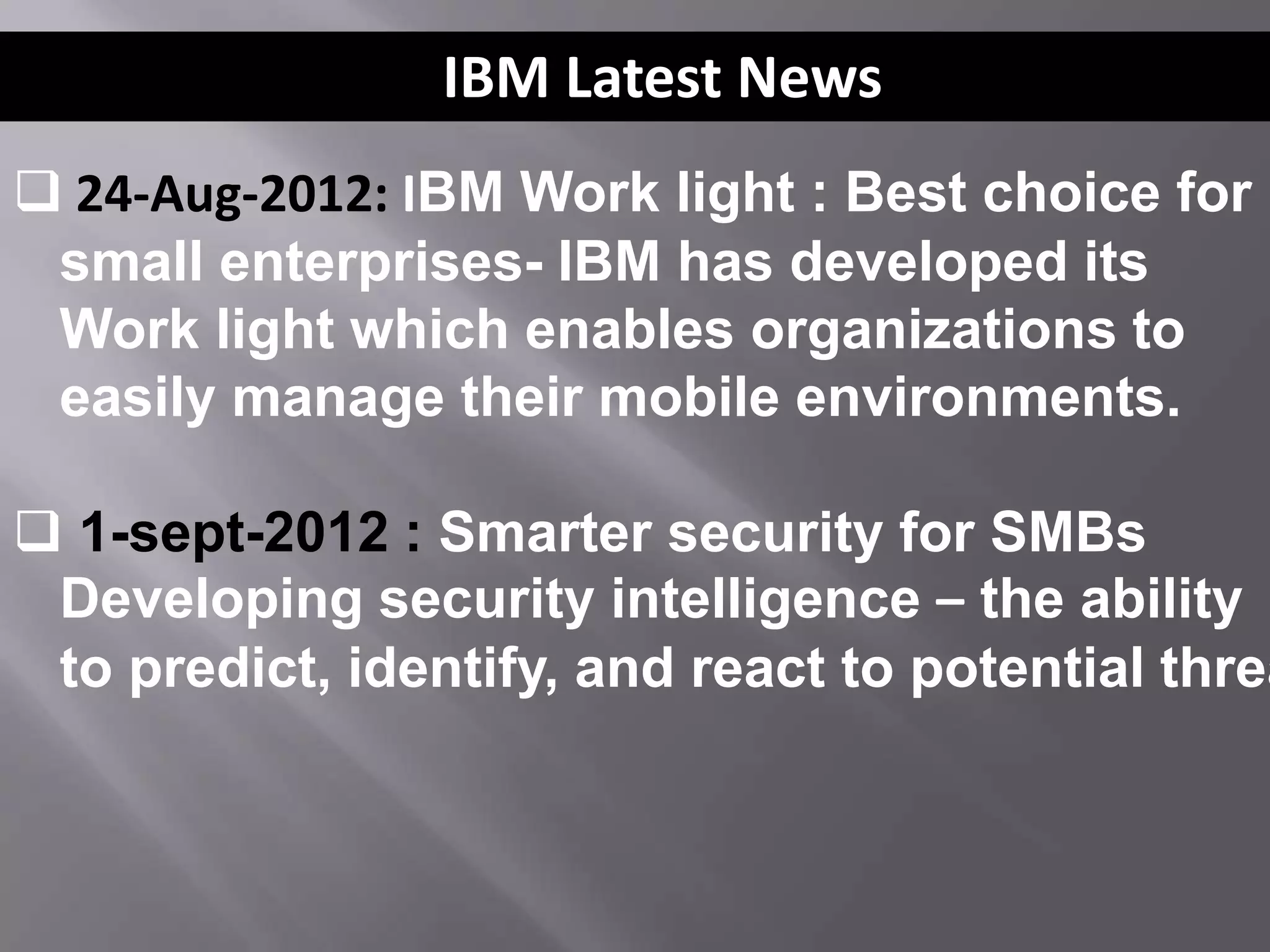 Ibm presentation ppt | PPTX