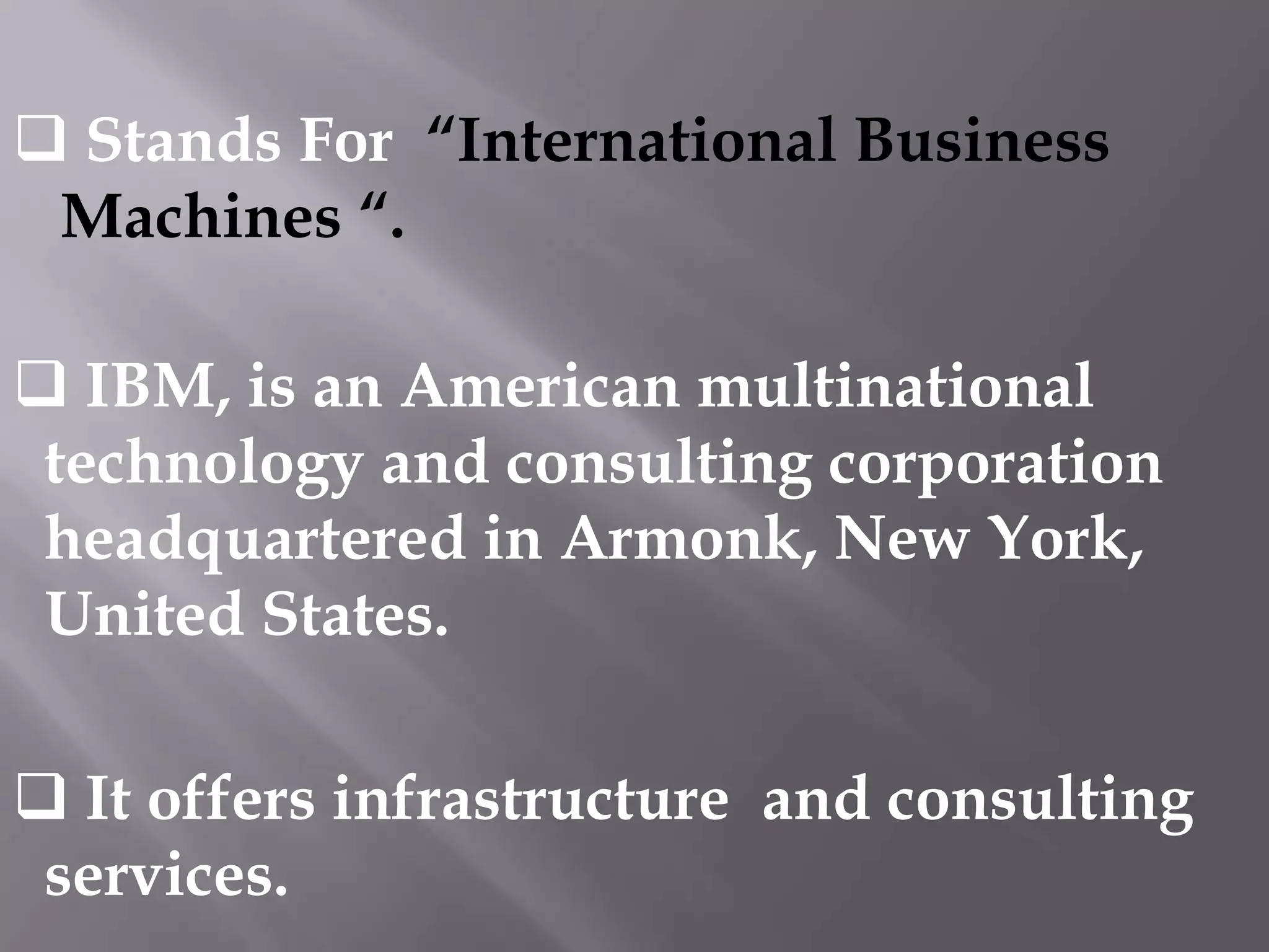 Ibm presentation ppt | PPTX