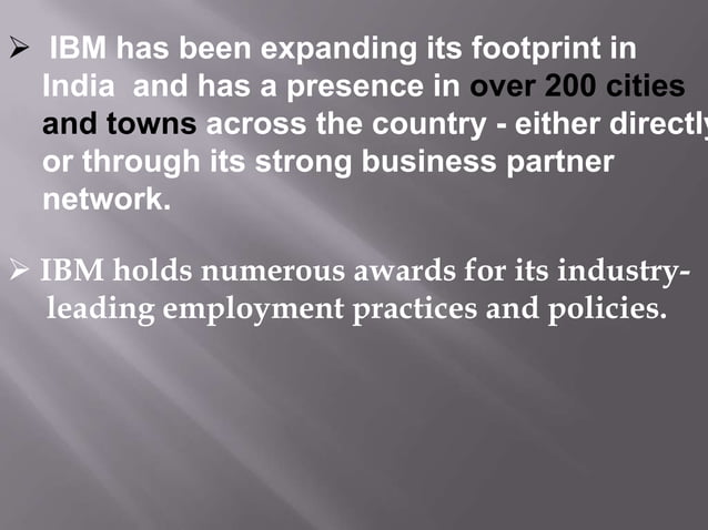 Ibm presentation ppt | PPTX