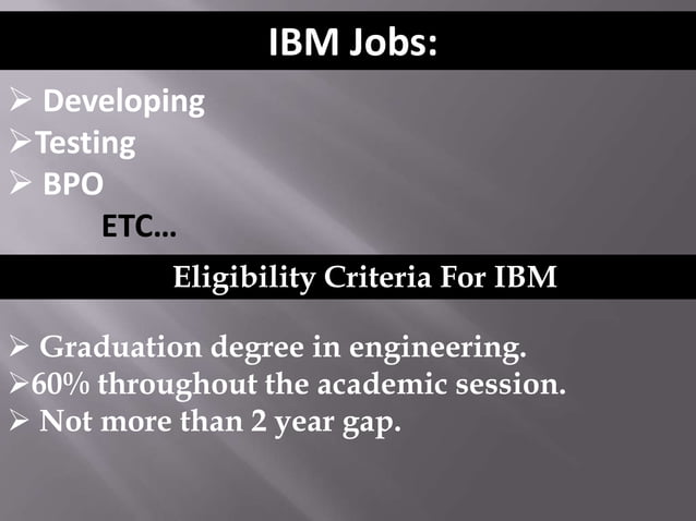 Ibm presentation ppt | PPTX