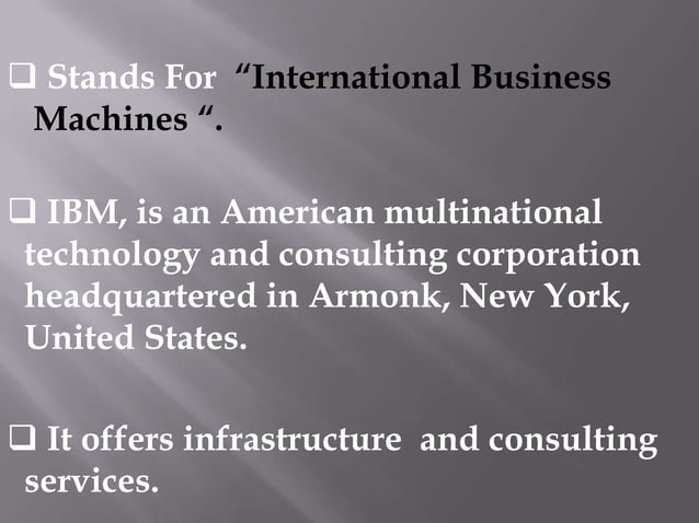 Ibm presentation ppt | PPTX