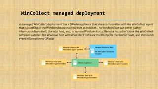 IBM QRadar WinCollector - Managed Vs Stand Alone | PPTX