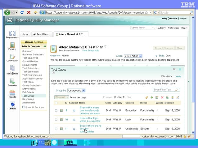 IBM Rational App Scan Tester Edition and Quality Manager | PPT