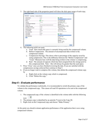 IBM Real-time Compression Evaluation User Guide for IBM Storwize V7000 ...