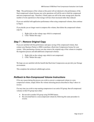 IBM Real-time Compression Evaluation User Guide for IBM Storwize V7000 ...