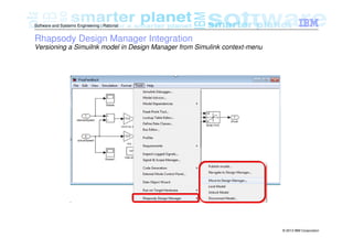 IBM Rhapsody and MATLAB/Simulink | PDF