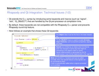 IBM Rational Rhapsody and Qt Integration | PDF