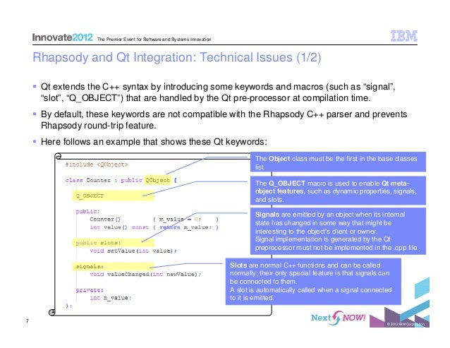 IBM Rational Rhapsody and Qt Integration