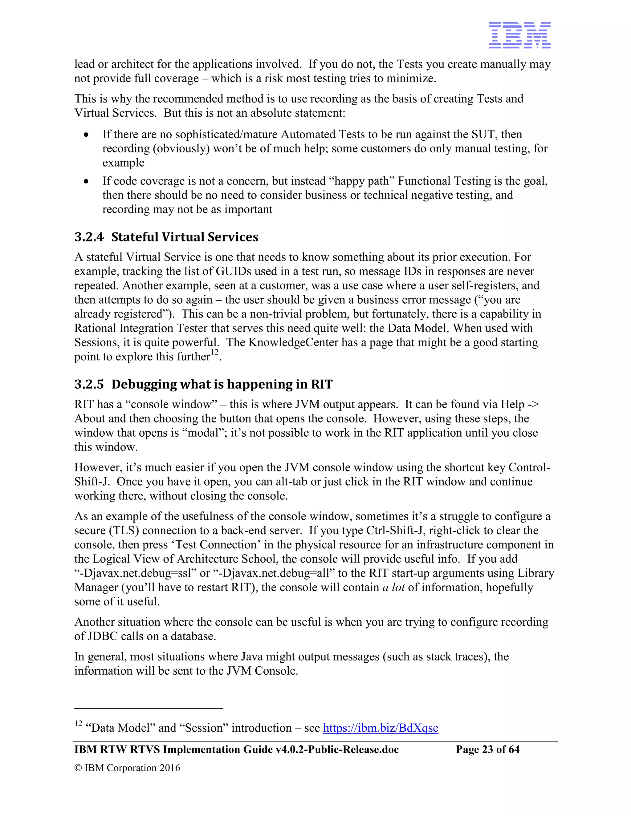 Ibm rtw rtvs_implementation_guide_v4_0_2_public_release | PDF