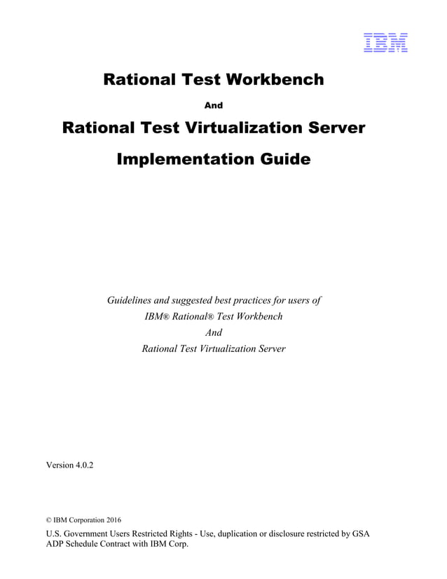 Ibm rtw rtvs_implementation_guide_v4_0_2_public_release | PDF