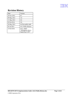 Ibm rtw rtvs_implementation_guide_v4_0_2_public_release | PDF