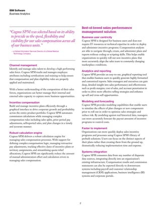 IBM Sales Performance Management | PDF