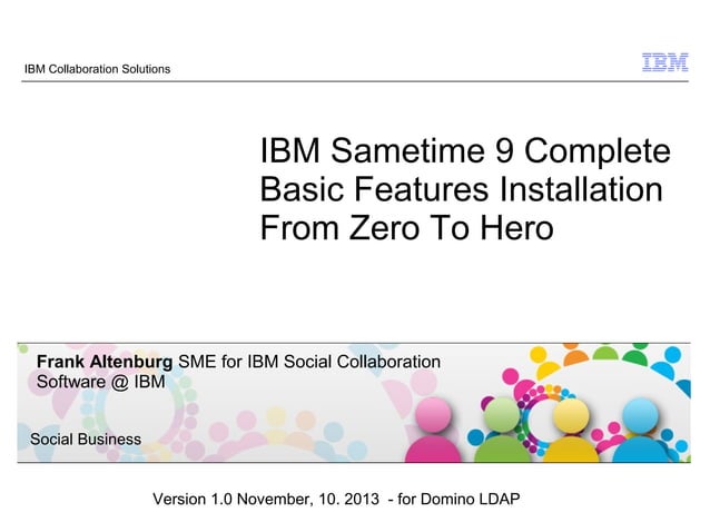 Ibm Sametime 9 Complete Basic Features Installation Ppt
