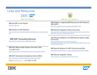 IBM SAP Alliance Strategie 2013 | PPT