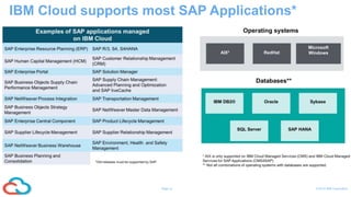 IBM-SAP Partnership: Driving the Digital Transformation | PPT