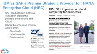 IBM-SAP Partnership: Driving the Digital Transformation | PPT