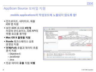 IBM 보안솔루션 앱스캔_App Scan Source Edition | PPT