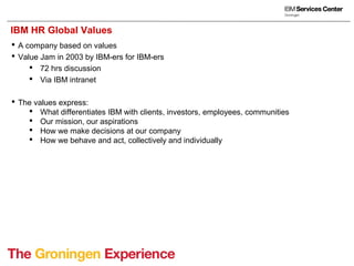 International HR, IBM Values & Diversity | PPT