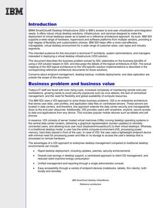 IBM SmartCloud Desktop Infrastructure | PDF