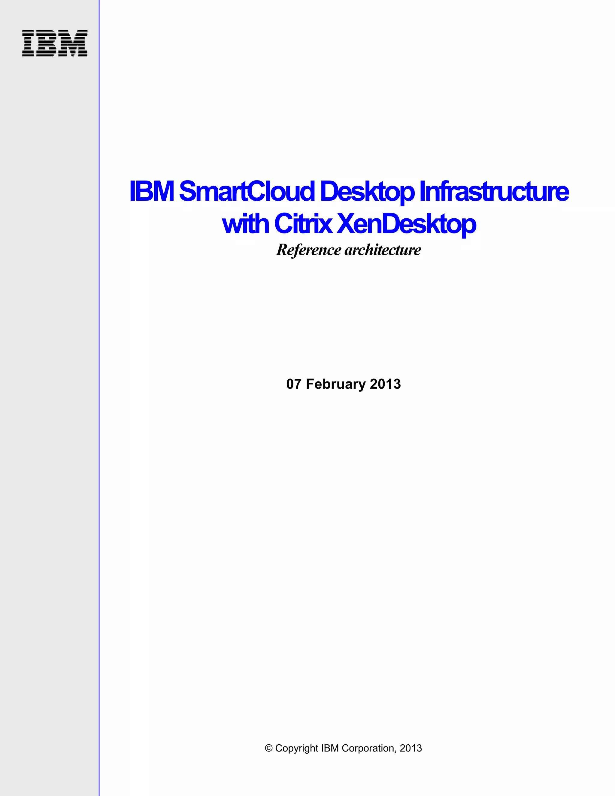 IBM SmartCloud Desktop Infrastructure with Citrix XenDesktop | PDF ...