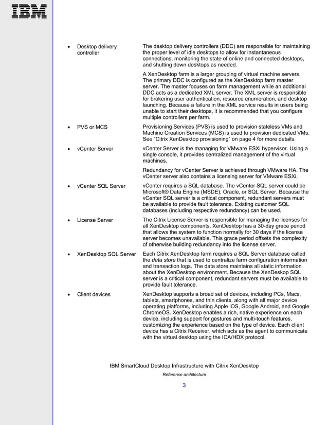 IBM SmartCloud Desktop Infrastructure with Citrix XenDesktop | PDF ...