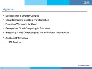 IBM Smarter Campus-Cloud Computing in Education | PPT