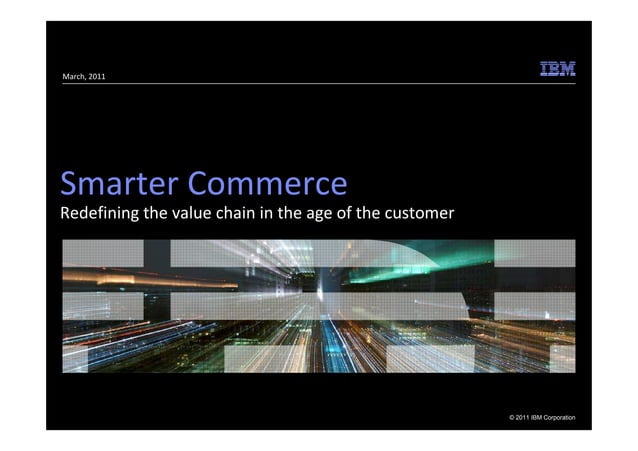 IBM Smarter Commerce 2011 | PPT