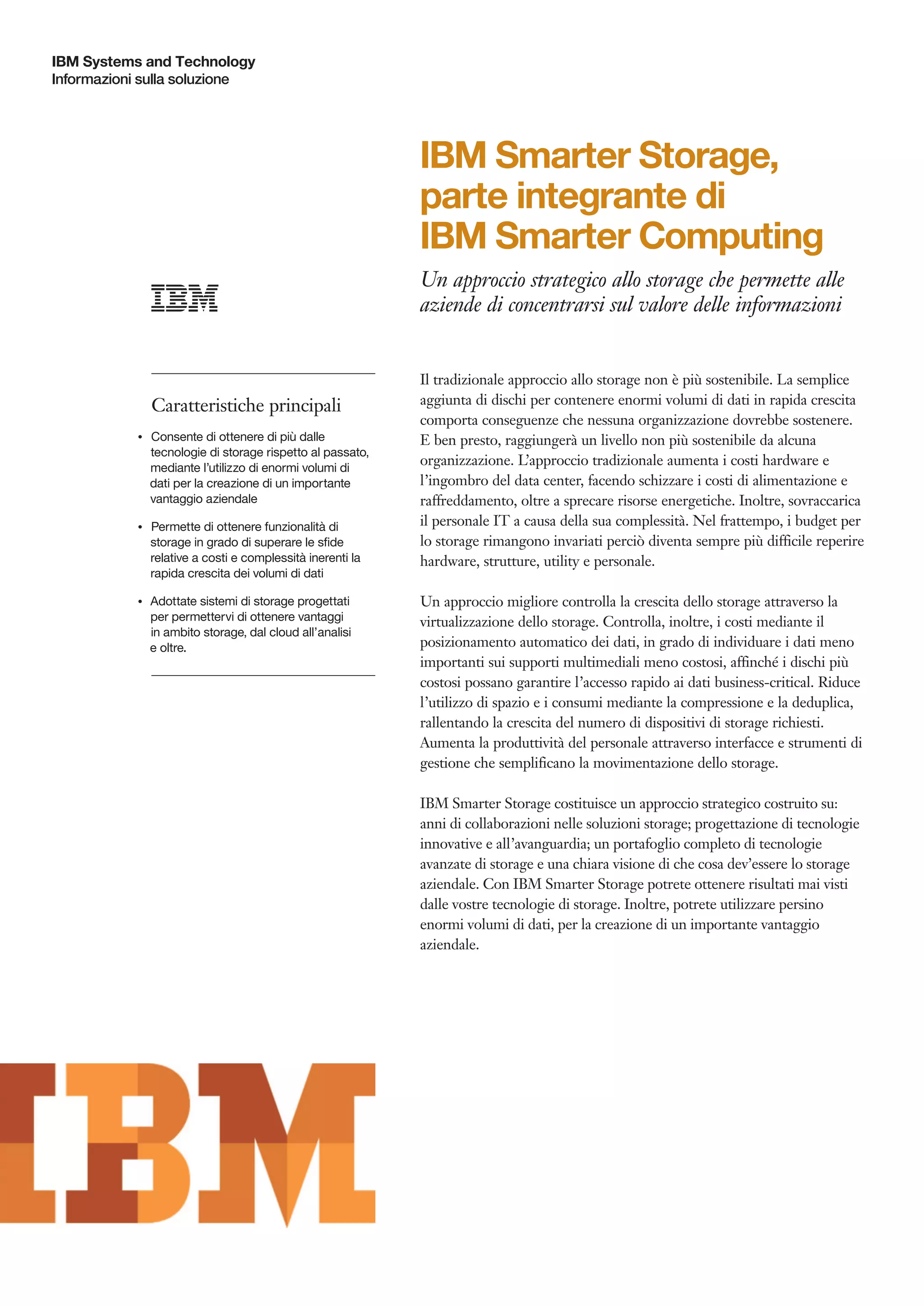 Ibm smarter storage | PDF | Data Storage and Warehousing | Computing