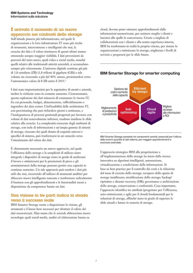 Ibm smarter storage | PDF | Data Storage and Warehousing | Computing