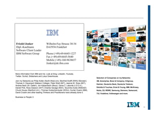 Ibm social business 2011 100 years leading with people | PDF