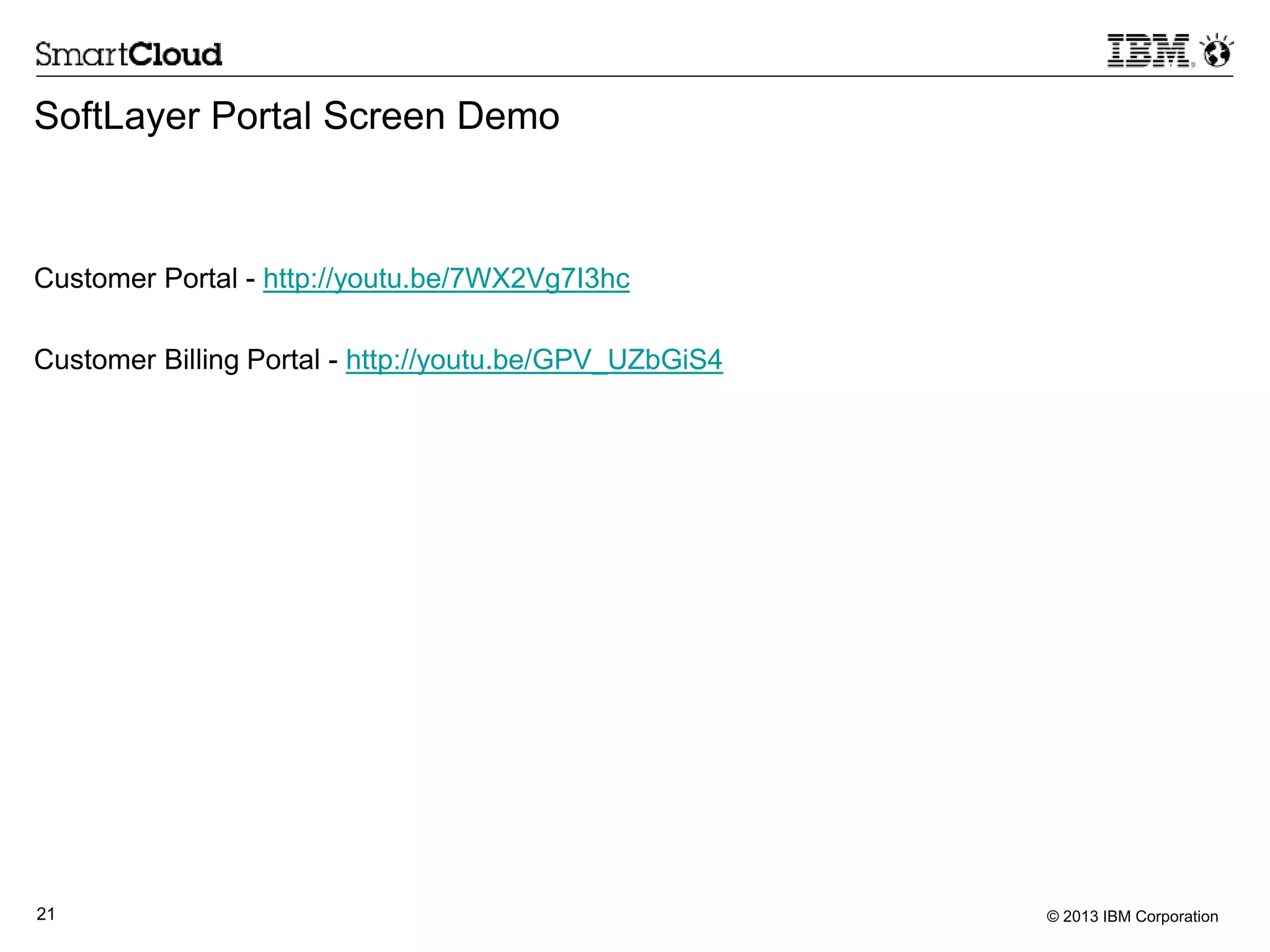 IBM SoftLayer Overview - July 2014 | PPT