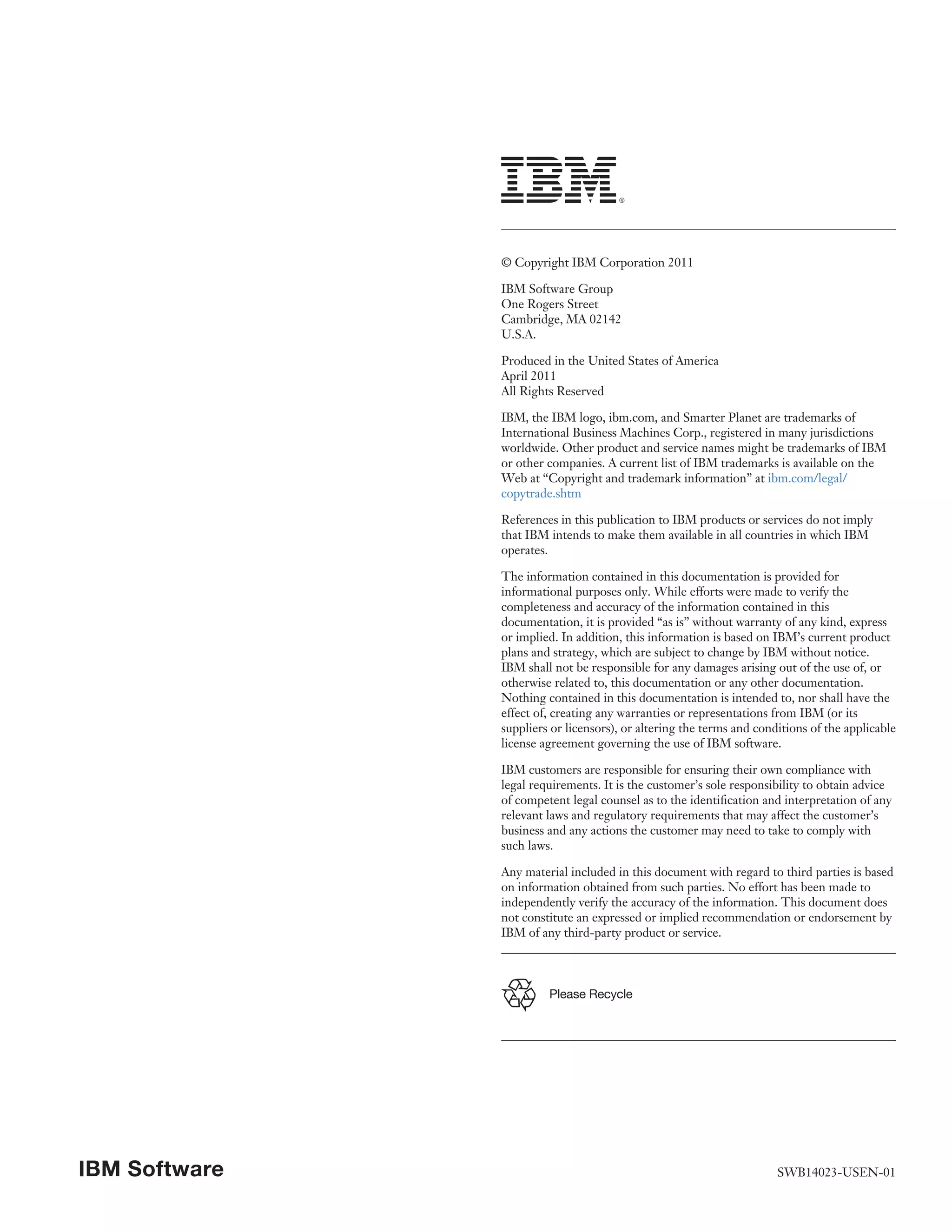 Ibm software brochure | PDF