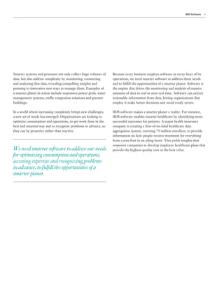 Ibm software brochure | PDF