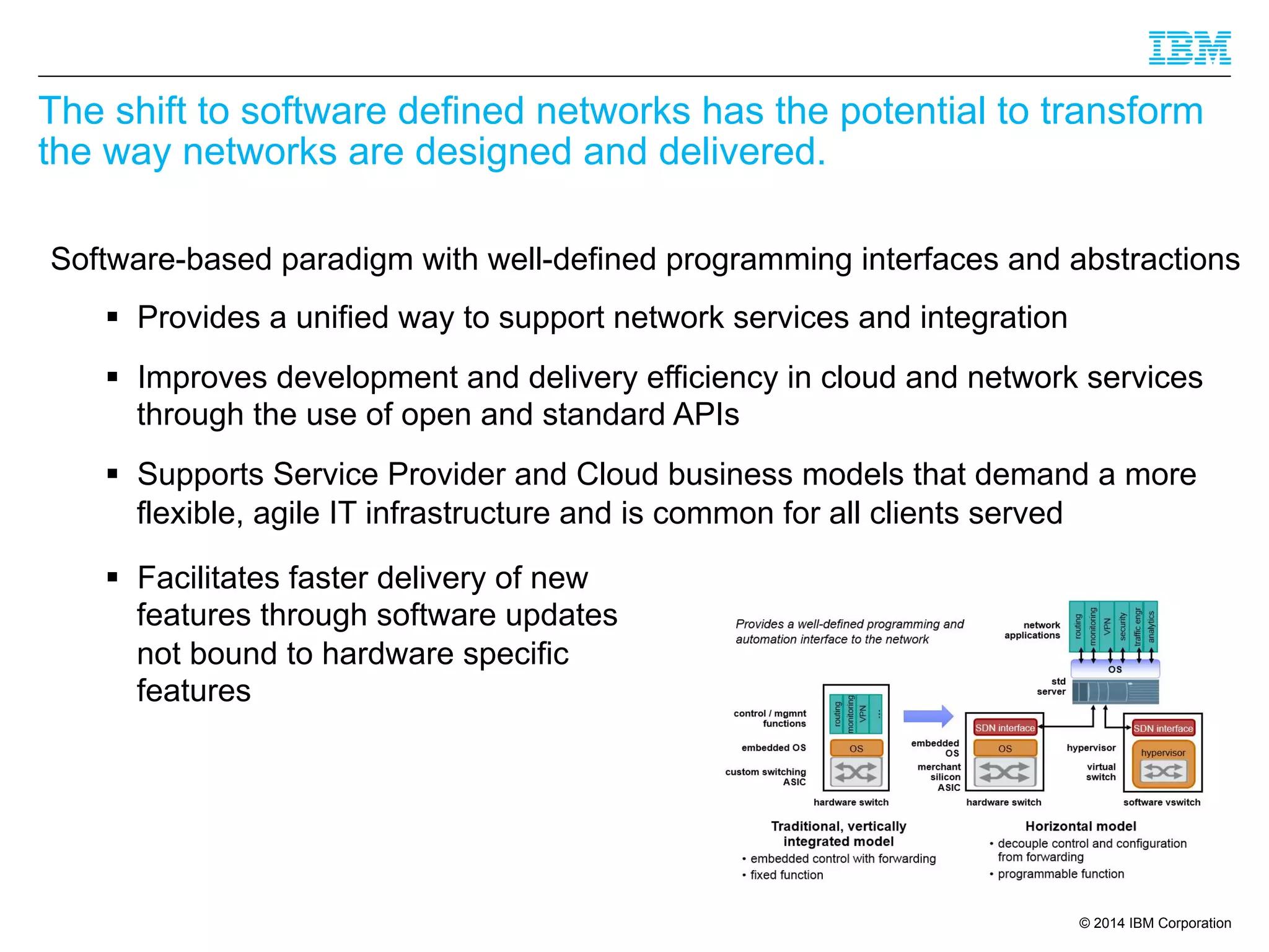 IBM Software Defined Networking = Brave New World of IT | PDF