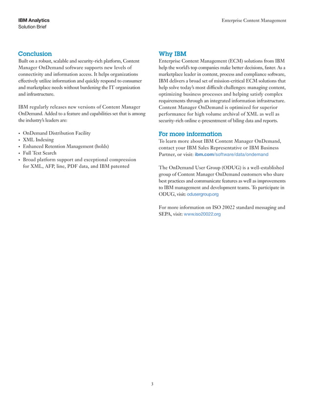 IBM Content Manager OnDemand | PDF