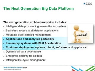 IBM Solutions Connect 2013 - Data Warehousing In A Big Data World | PPTX