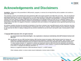 IBM Solutions Connect 2013 - Data Warehousing In A Big Data World | PPTX