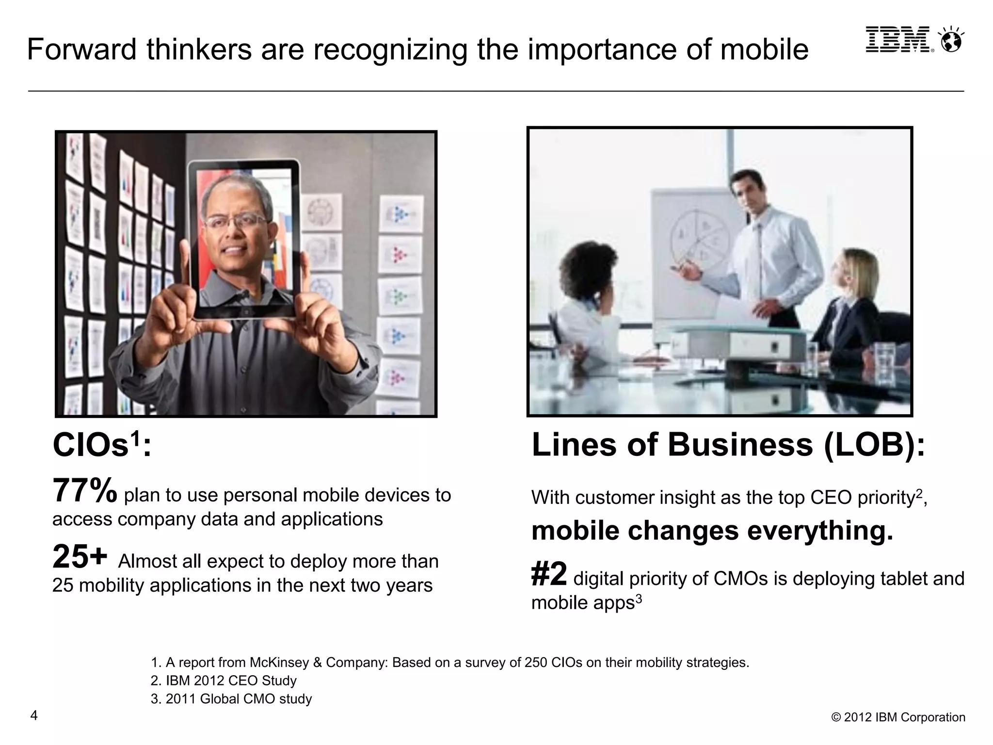 Ibm solutions for the mobile enterprise | PDF | Smartphones | Consumer ...