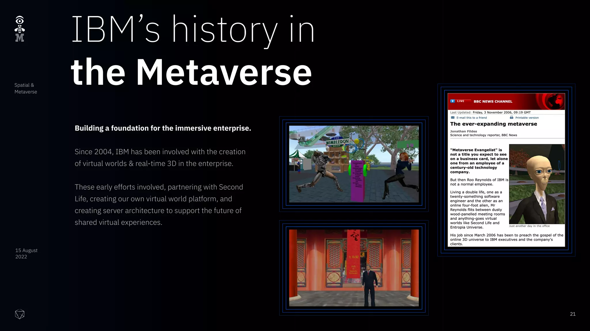 IBM Spatial & Metaverse - Leading the Immersive Enterprise | PPT